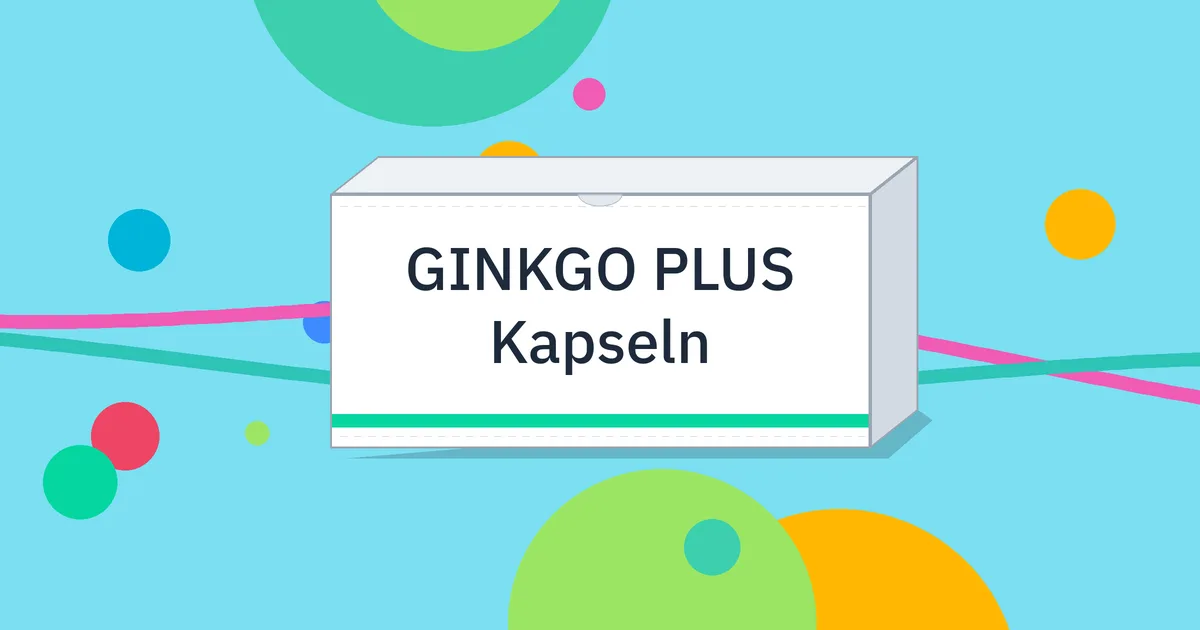 Symbolbild: Packung mit der Aufschrift GINKGO PLUS Kapseln (PZN 18665556) – Verfügbarkeit und Bezug in Apotheken in Frankfurt am Main