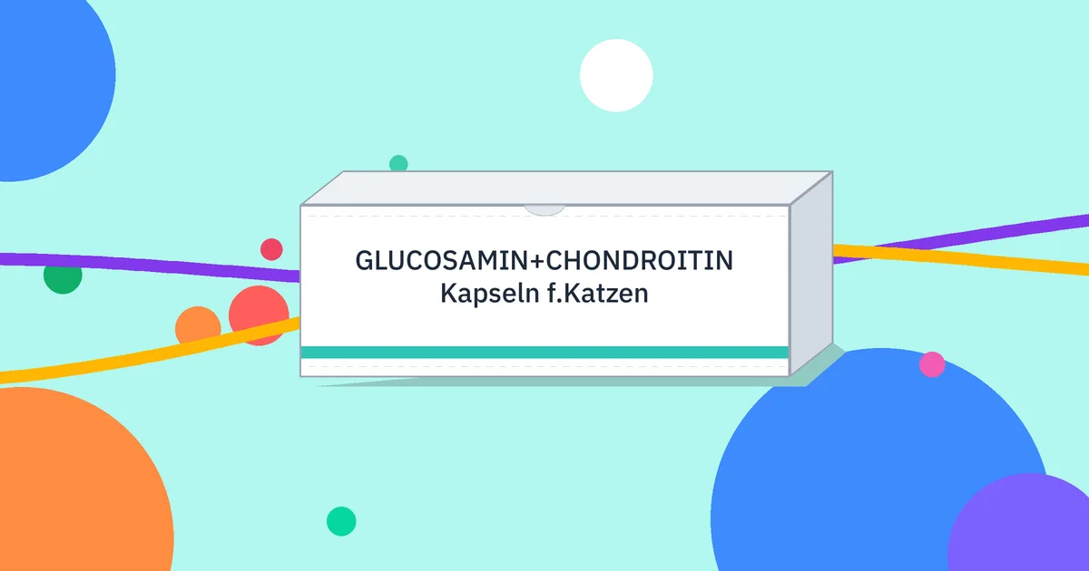 Symbolbild: Packung mit der Aufschrift GLUCOSAMIN+CHONDROITIN Kapseln f.Katzen (PZN 12362872) – Verfügbarkeit und Bezug in Apotheken in Frankfurt am Main