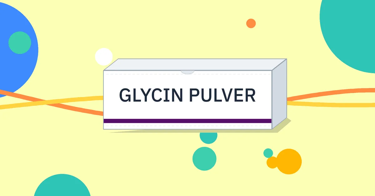 Symbolbild: Packung mit der Aufschrift GLYCIN PULVER (PZN 10106550) – Verfügbarkeit und Bezug in Apotheken in Frankfurt am Main