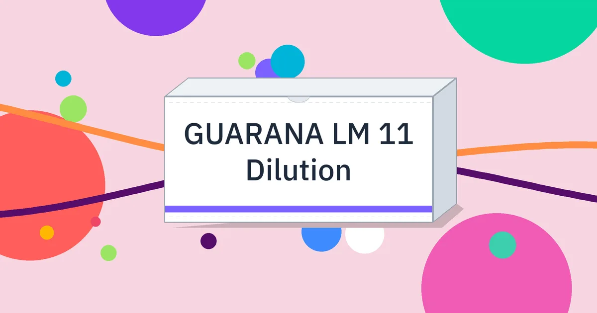 Symbolbild: Packung mit der Aufschrift GUARANA LM 11 Dilution (PZN 12883022) – Verfügbarkeit und Bezug in Apotheken in Frankfurt am Main