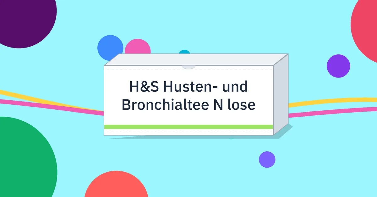 Symbolbild: Packung mit der Aufschrift H&S Husten- und Bronchialtee N lose (PZN 10355247) – Verfügbarkeit und Bezug in Apotheken in Frankfurt am Main