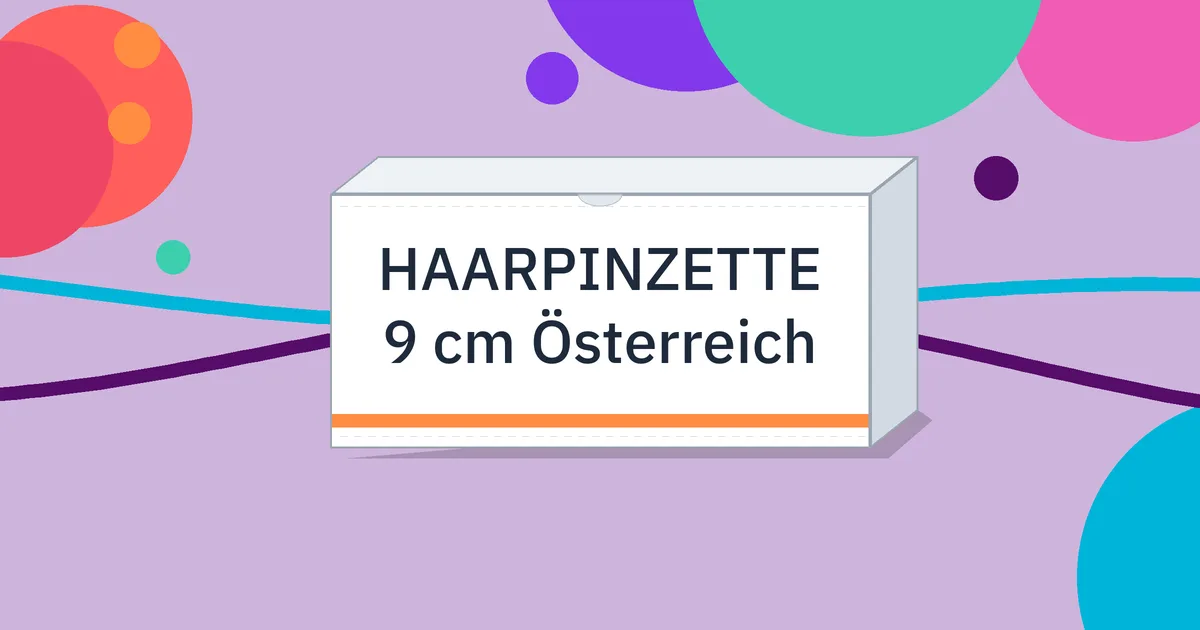 Symbolbild: Packung mit der Aufschrift HAARPINZETTE 9 cm Österreich (PZN 19163791) – Verfügbarkeit und Bezug in Apotheken in Frankfurt am Main