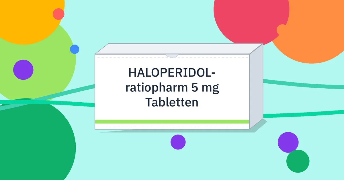 Symbolbild: Packung mit der Aufschrift HALOPERIDOL-ratiopharm 5 mg Tabletten (PZN 04559649) – Verfügbarkeit und Bezug in Apotheken in Frankfurt am Main