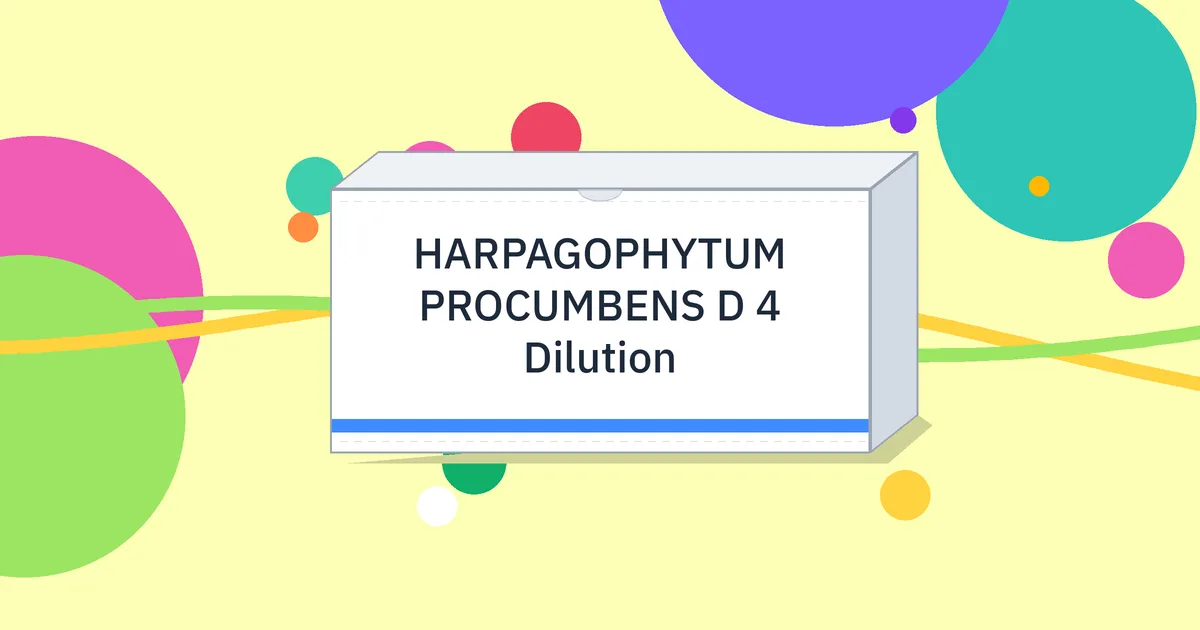 Symbolbild: Packung mit der Aufschrift HARPAGOPHYTUM PROCUMBENS D 4 Dilution (PZN 02115339) – Verfügbarkeit und Bezug in Apotheken in Frankfurt am Main