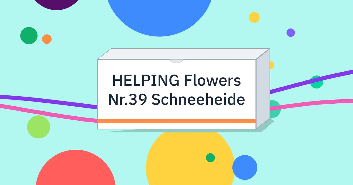 Symbolbild: Packung mit der Aufschrift HELPING Flowers Nr.39 Schneeheide (PZN 12500038) – Verfügbarkeit und Bezug in Apotheken in Frankfurt am Main