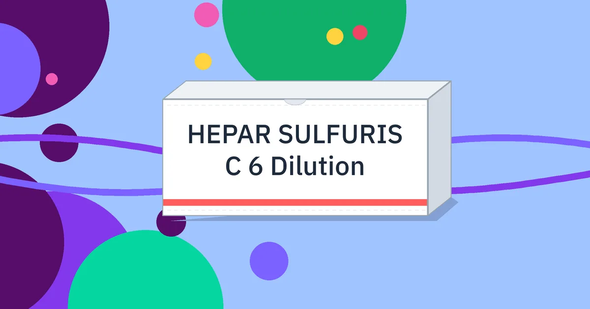 Symbolbild: Packung mit der Aufschrift HEPAR SULFURIS C 6 Dilution (PZN 07169618) – Verfügbarkeit und Bezug in Apotheken in Frankfurt am Main