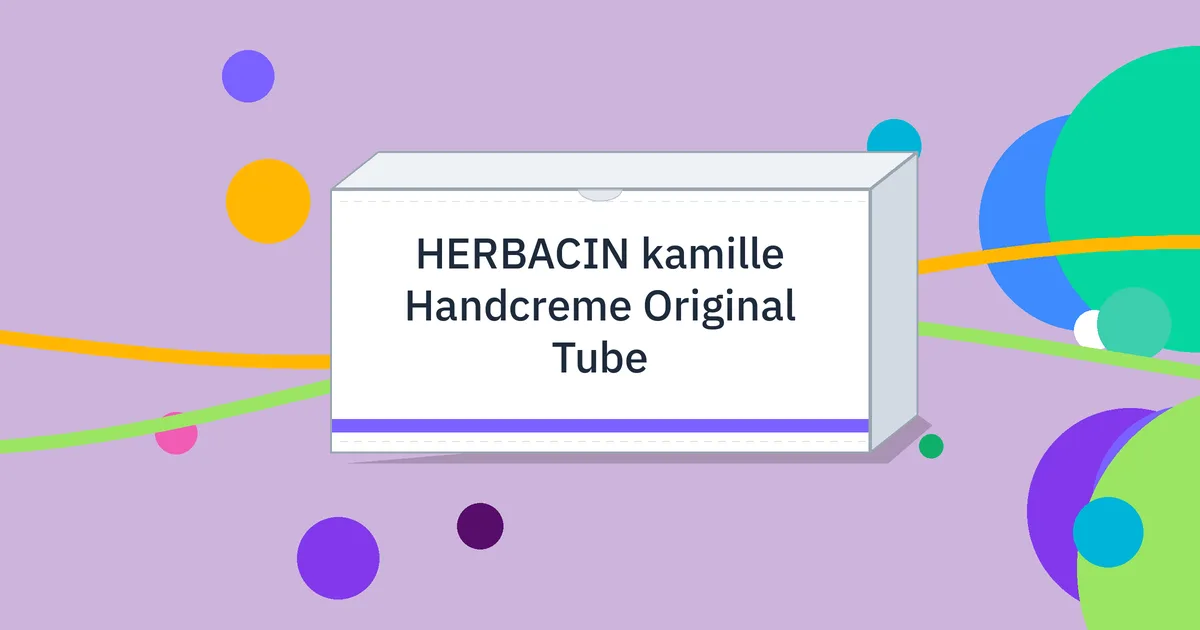 Symbolbild: Packung mit der Aufschrift HERBACIN kamille Handcreme Original Tube (PZN 10345036) – Verfügbarkeit und Bezug in Apotheken in Frankfurt am Main