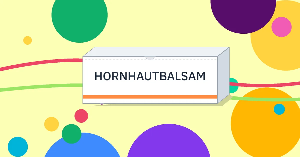 Symbolbild: Packung mit der Aufschrift HORNHAUTBALSAM (PZN 04709037) – Verfügbarkeit und Bezug in Apotheken in Frankfurt am Main