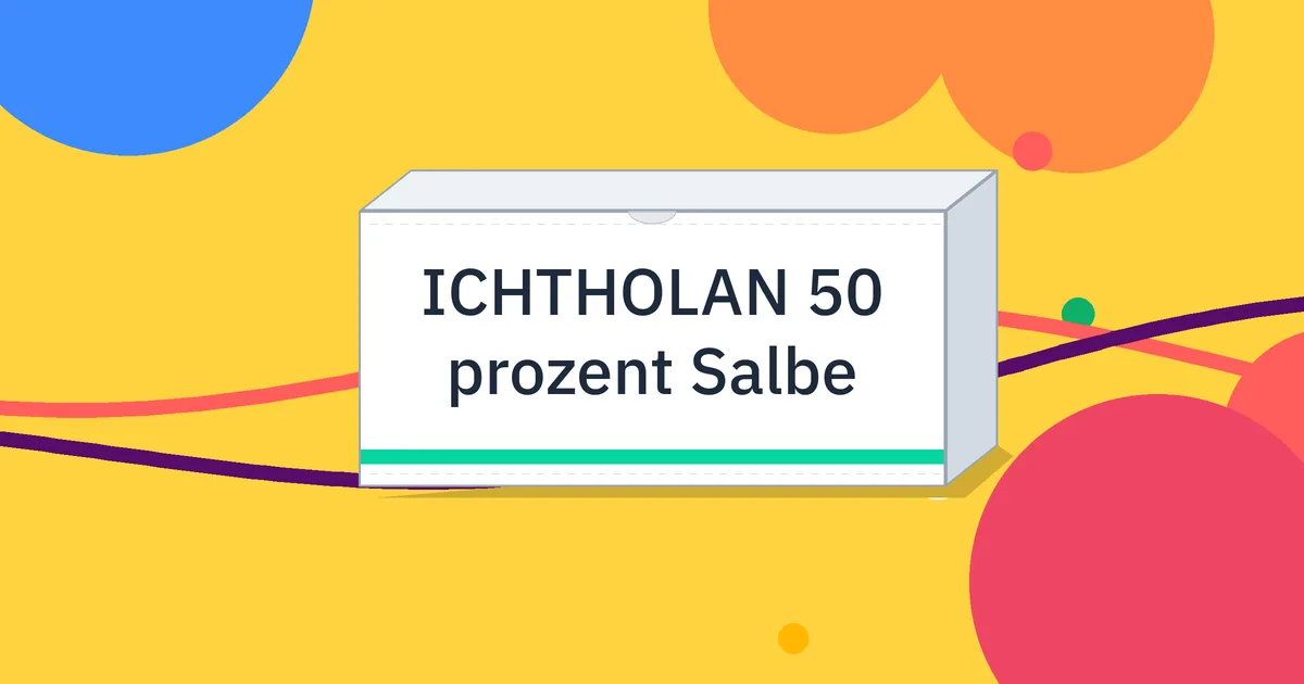 Symbolbild: Packung mit der Aufschrift ICHTHOLAN 50 prozent Salbe (PZN 13907641) – Verfügbarkeit und Bezug in Apotheken in Frankfurt am Main