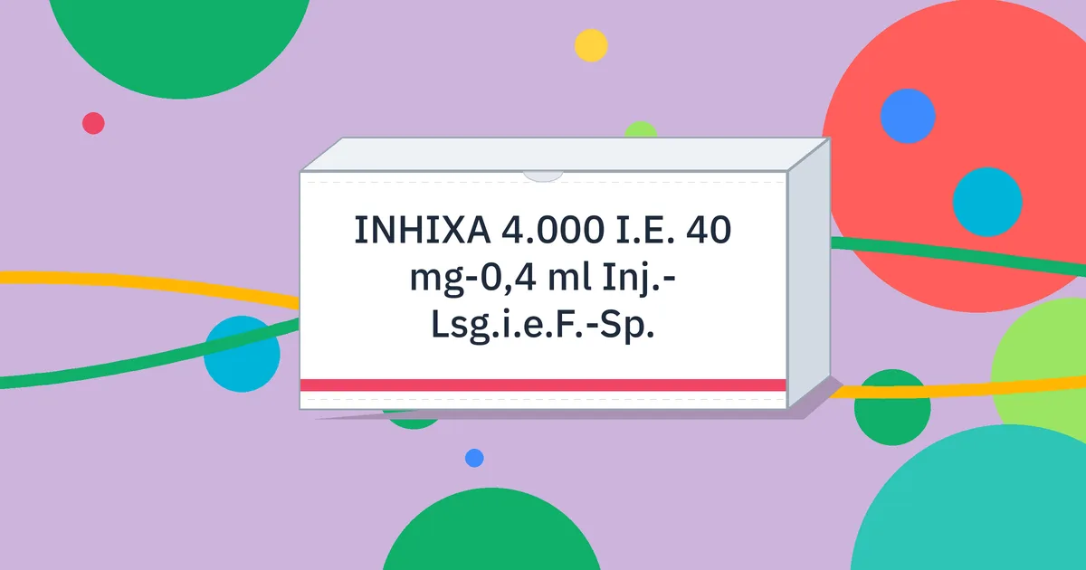Symbolbild: Packung mit der Aufschrift INHIXA 4.000 I.E. 40 mg-0,4 ml Inj.-Lsg.i.e.F.-Sp. (PZN 16698184) – Verfügbarkeit und Bezug in Apotheken in Frankfurt am Main