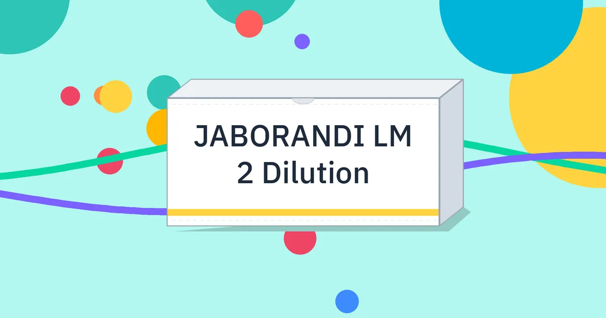 Symbolbild: Packung mit der Aufschrift JABORANDI LM 2 Dilution (PZN 12915130) – Verfügbarkeit und Bezug in Apotheken in Frankfurt am Main