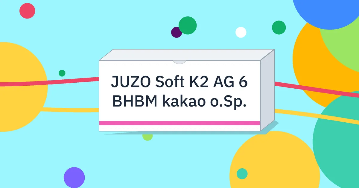 Symbolbild: Packung mit der Aufschrift JUZO Soft K2 AG 6 BHBM kakao o.Sp. (PZN 14861289) – Verfügbarkeit und Bezug in Apotheken in Frankfurt am Main