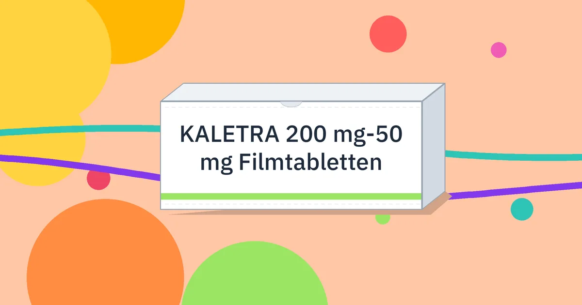 Symbolbild: Packung mit der Aufschrift KALETRA 200 mg-50 mg Filmtabletten (PZN 04713010) – Verfügbarkeit und Bezug in Apotheken in Frankfurt am Main