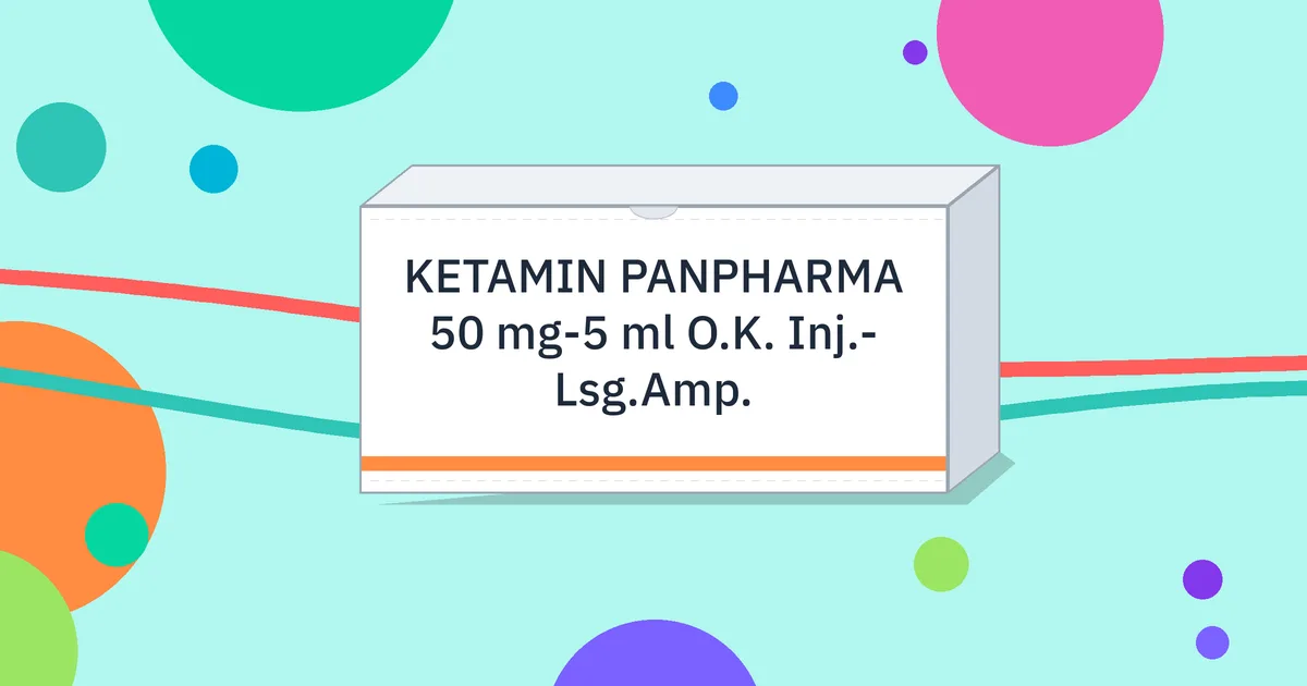 Symbolbild: Packung mit der Aufschrift KETAMIN PANPHARMA 50 mg-5 ml O.K. Inj.-Lsg.Amp. (PZN 16200149) – Verfügbarkeit und Bezug in Apotheken in Frankfurt am Main
