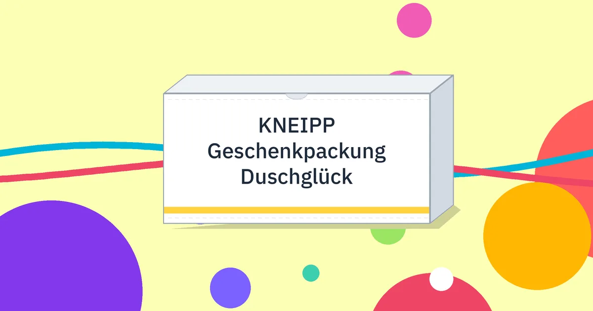 Symbolbild: Packung mit der Aufschrift KNEIPP Geschenkpackung Duschglück (PZN 14179712) – Verfügbarkeit und Bezug in Apotheken in Frankfurt am Main