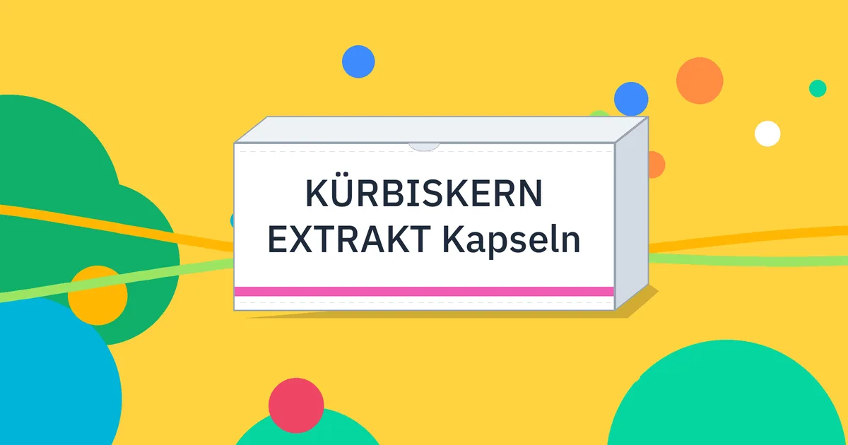 Symbolbild: Packung mit der Aufschrift KÜRBISKERN EXTRAKT Kapseln (PZN 03088780) – Verfügbarkeit und Bezug in Apotheken in Frankfurt am Main