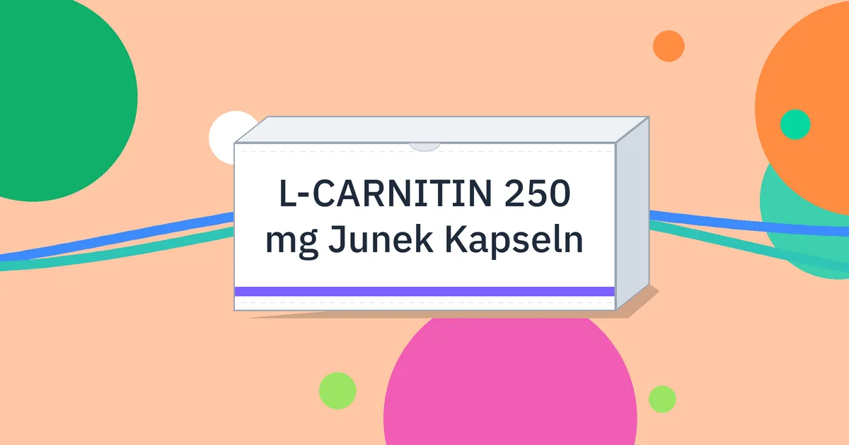 Symbolbild: Packung mit der Aufschrift L-CARNITIN 250 mg Junek Kapseln (PZN 01051726) – Verfügbarkeit und Bezug in Apotheken in Frankfurt am Main