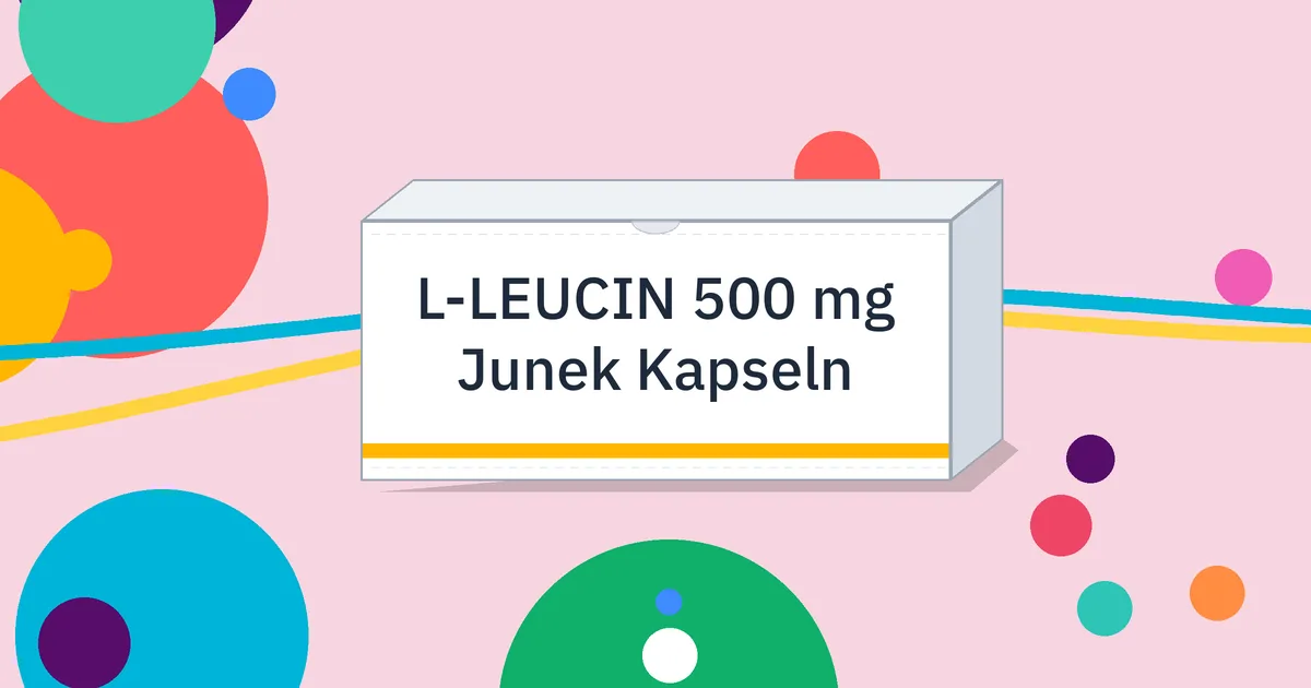 Symbolbild: Packung mit der Aufschrift L-LEUCIN 500 mg Junek Kapseln (PZN 00133741) – Verfügbarkeit und Bezug in Apotheken in Frankfurt am Main