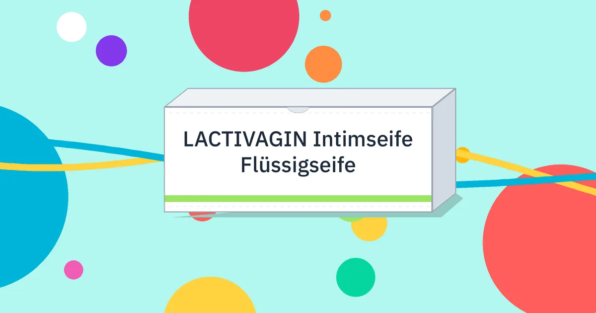 Symbolbild: Packung mit der Aufschrift LACTIVAGIN Intimseife Flüssigseife (PZN 01867379) – Verfügbarkeit und Bezug in Apotheken in Frankfurt am Main