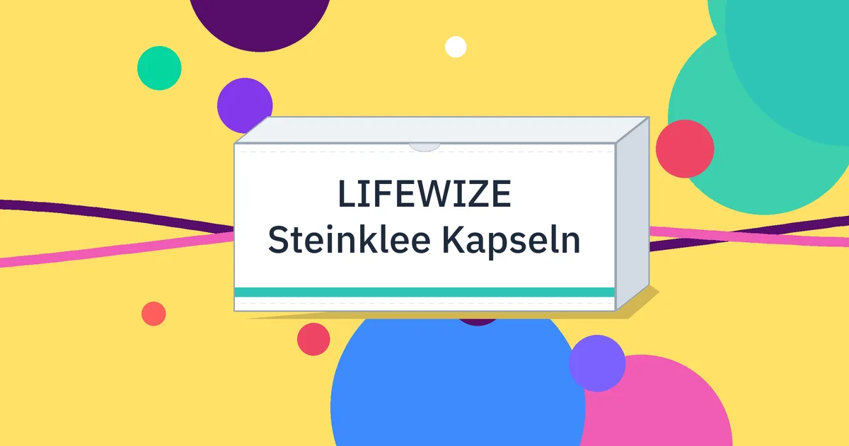 Symbolbild: Packung mit der Aufschrift LIFEWIZE Steinklee Kapseln (PZN 17276746) – Verfügbarkeit und Bezug in Apotheken in Frankfurt am Main