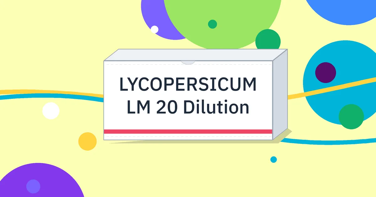 Symbolbild: Packung mit der Aufschrift LYCOPERSICUM LM 20 Dilution (PZN 13537664) – Verfügbarkeit und Bezug in Apotheken in Frankfurt am Main