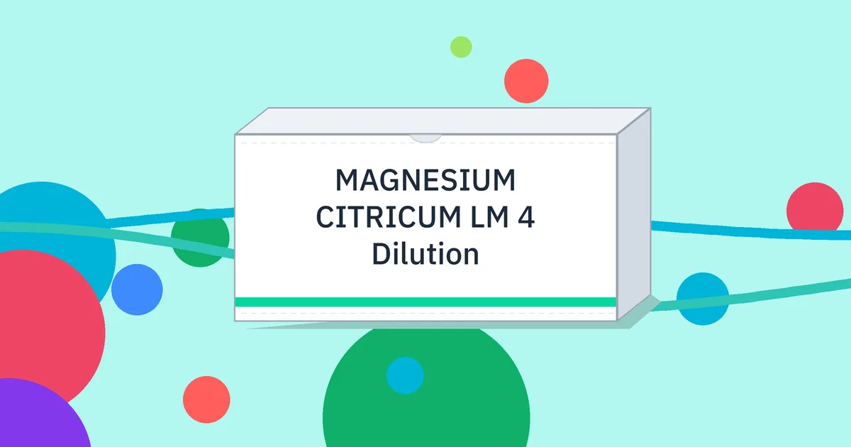 Symbolbild: Packung mit der Aufschrift MAGNESIUM CITRICUM LM 4 Dilution (PZN 13764584) – Verfügbarkeit und Bezug in Apotheken in Frankfurt am Main