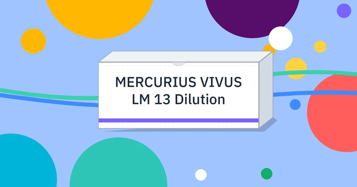 Symbolbild: Packung mit der Aufschrift MERCURIUS VIVUS LM 13 Dilution (PZN 12955017) – Verfügbarkeit und Bezug in Apotheken in Frankfurt am Main