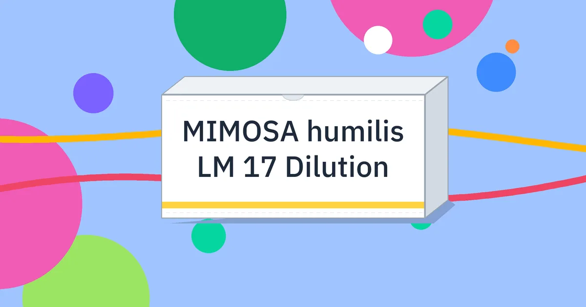 Symbolbild: Packung mit der Aufschrift MIMOSA humilis LM 17 Dilution (PZN 13608476) – Verfügbarkeit und Bezug in Apotheken in Frankfurt am Main