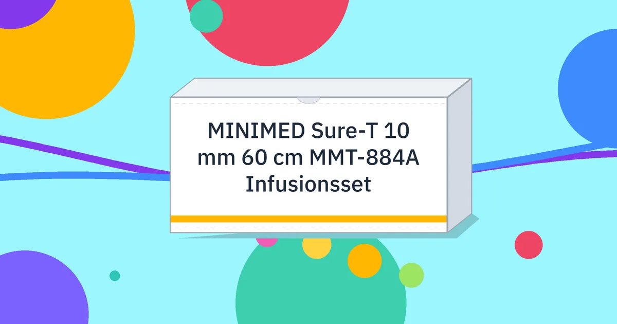 Symbolbild: Packung mit der Aufschrift MINIMED Sure-T 10 mm 60 cm MMT-884A Infusionsset (PZN 16759098) – Verfügbarkeit und Bezug in Apotheken in Frankfurt am Main