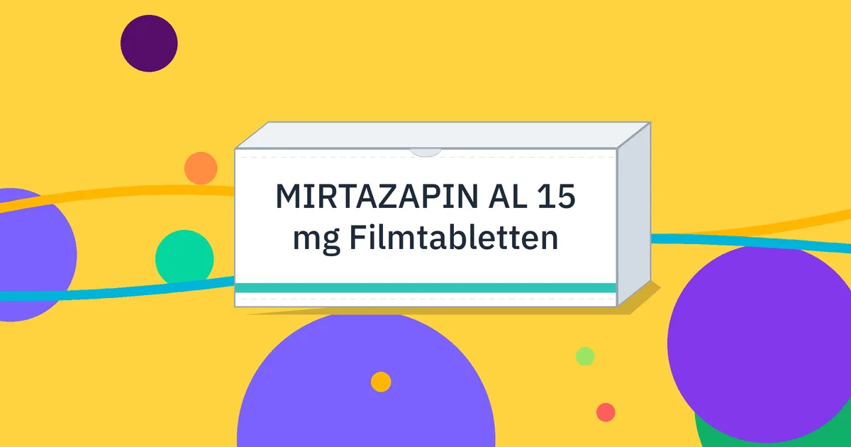 Symbolbild: Packung mit der Aufschrift MIRTAZAPIN AL 15 mg Filmtabletten (PZN 05904806) – Verfügbarkeit und Bezug in Apotheken in Frankfurt am Main