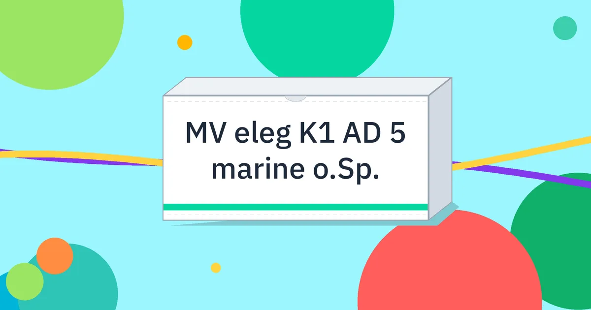 Symbolbild: Packung mit der Aufschrift MV eleg K1 AD 5 marine o.Sp. (PZN 14583525) – Verfügbarkeit und Bezug in Apotheken in Frankfurt am Main