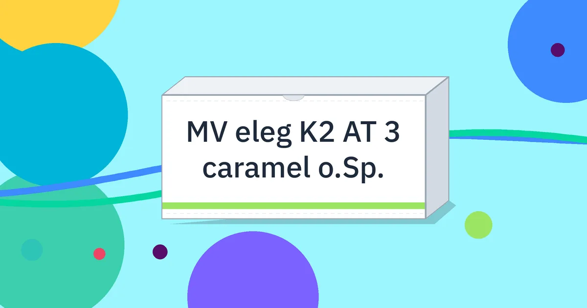 Symbolbild: Packung mit der Aufschrift MV eleg K2 AT 3 caramel o.Sp. (PZN 00529752) – Verfügbarkeit und Bezug in Apotheken in Frankfurt am Main