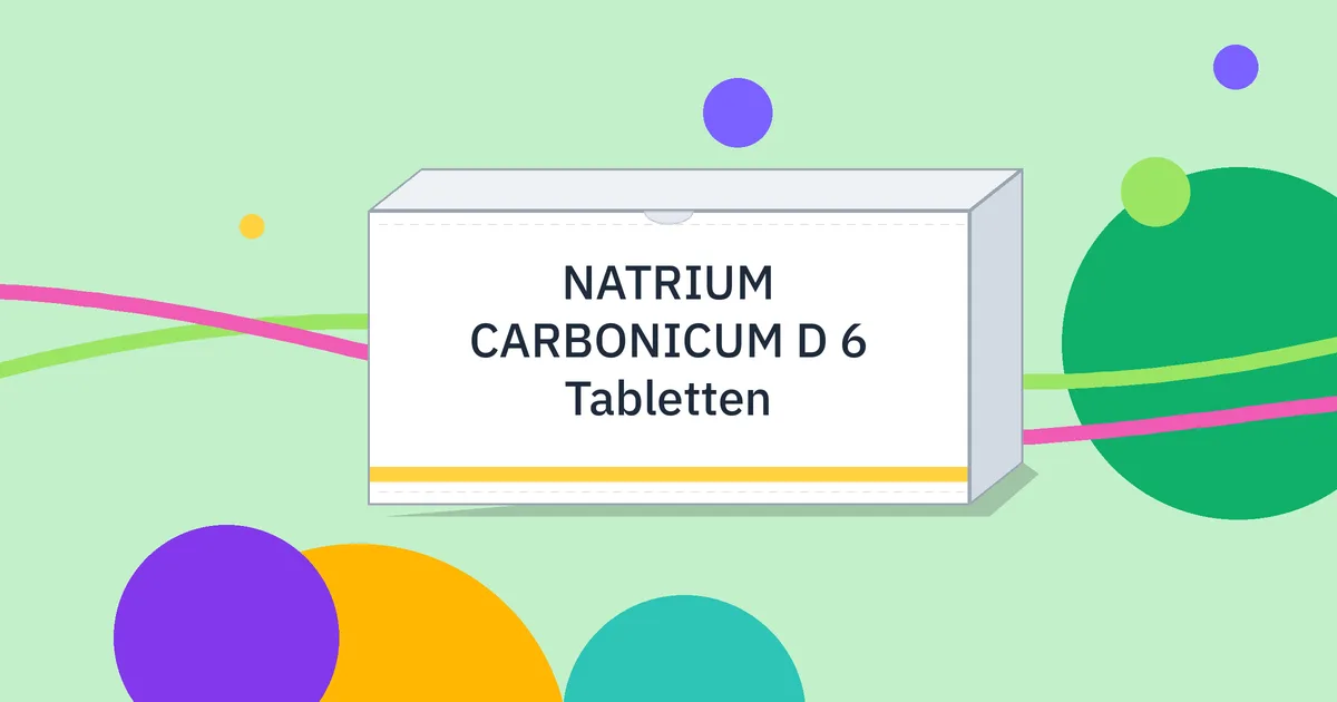 Symbolbild: Packung mit der Aufschrift NATRIUM CARBONICUM D 6 Tabletten (PZN 02122747) – Verfügbarkeit und Bezug in Apotheken in Frankfurt am Main