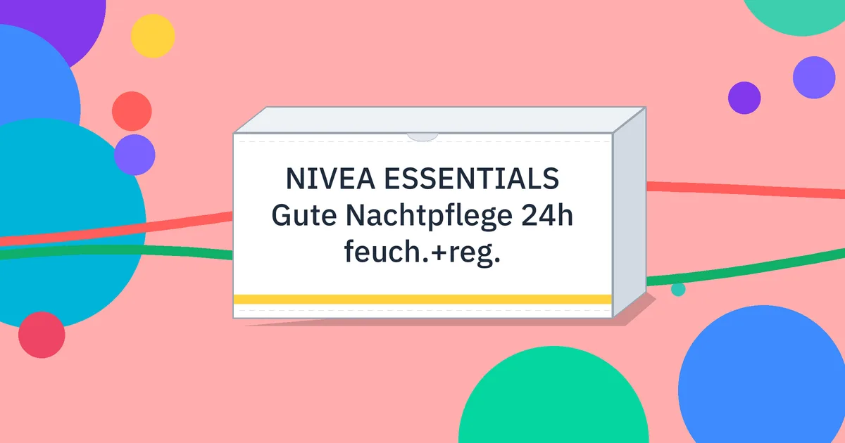 Symbolbild: Packung mit der Aufschrift NIVEA ESSENTIALS Gute Nachtpflege 24h feuch.+reg. (PZN 17624785) – Verfügbarkeit und Bezug in Apotheken in Frankfurt am Main