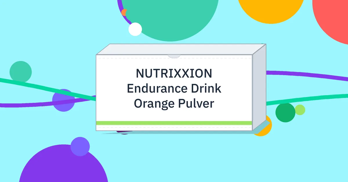 Symbolbild: Packung mit der Aufschrift NUTRIXXION Endurance Drink Orange Pulver (PZN 14213202) – Verfügbarkeit und Bezug in Apotheken in Frankfurt am Main