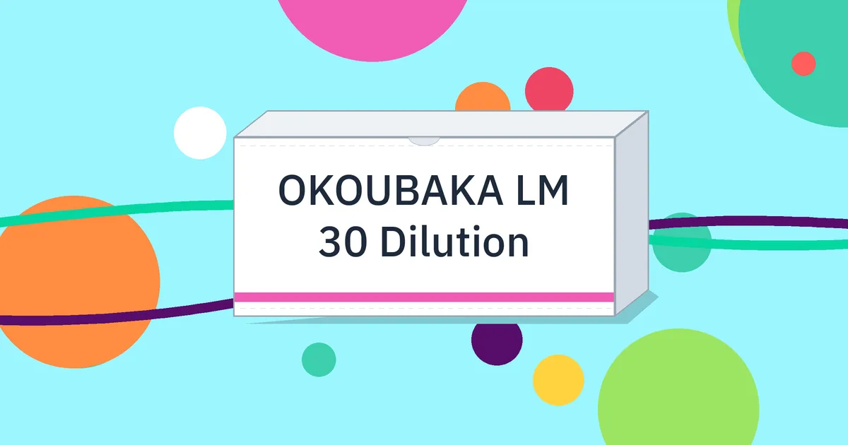 Symbolbild: Packung mit der Aufschrift OKOUBAKA LM 30 Dilution (PZN 08807096) – Verfügbarkeit und Bezug in Apotheken in Frankfurt am Main