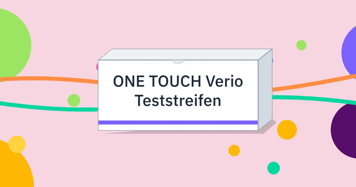 Symbolbild: Packung mit der Aufschrift ONE TOUCH Verio Teststreifen (PZN 10123519) – Verfügbarkeit und Bezug in Apotheken in Frankfurt am Main