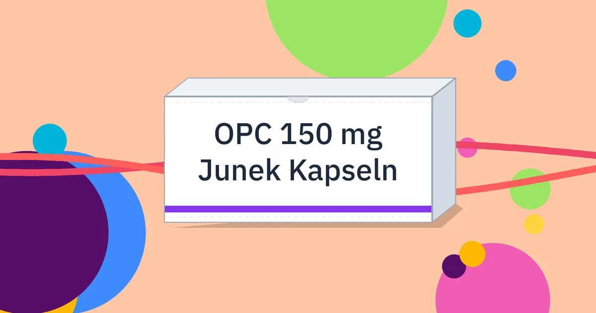 Symbolbild: Packung mit der Aufschrift OPC 150 mg Junek Kapseln (PZN 00137271) – Verfügbarkeit und Bezug in Apotheken in Frankfurt am Main