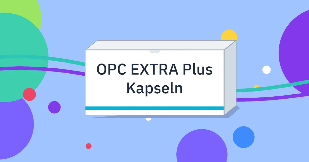 Symbolbild: Packung mit der Aufschrift OPC EXTRA Plus Kapseln (PZN 07576068) – Verfügbarkeit und Bezug in Apotheken in Frankfurt am Main