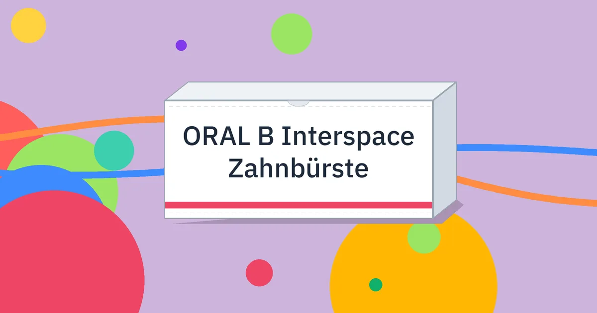 Symbolbild: Packung mit der Aufschrift ORAL B Interspace Zahnbürste (PZN 04505702) – Verfügbarkeit und Bezug in Apotheken in Frankfurt am Main