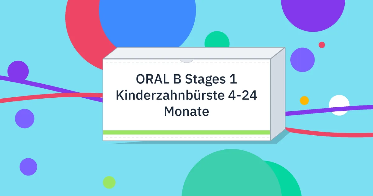 Symbolbild: Packung mit der Aufschrift ORAL B Stages 1 Kinderzahnbürste 4-24 Monate (PZN 02247549) – Verfügbarkeit und Bezug in Apotheken in Frankfurt am Main