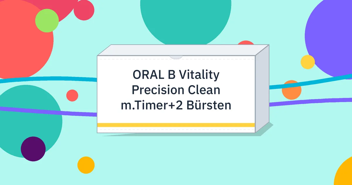 Symbolbild: Packung mit der Aufschrift ORAL B Vitality Precision Clean m.Timer+2 Bürsten (PZN 06457918) – Verfügbarkeit und Bezug in Apotheken in Frankfurt am Main