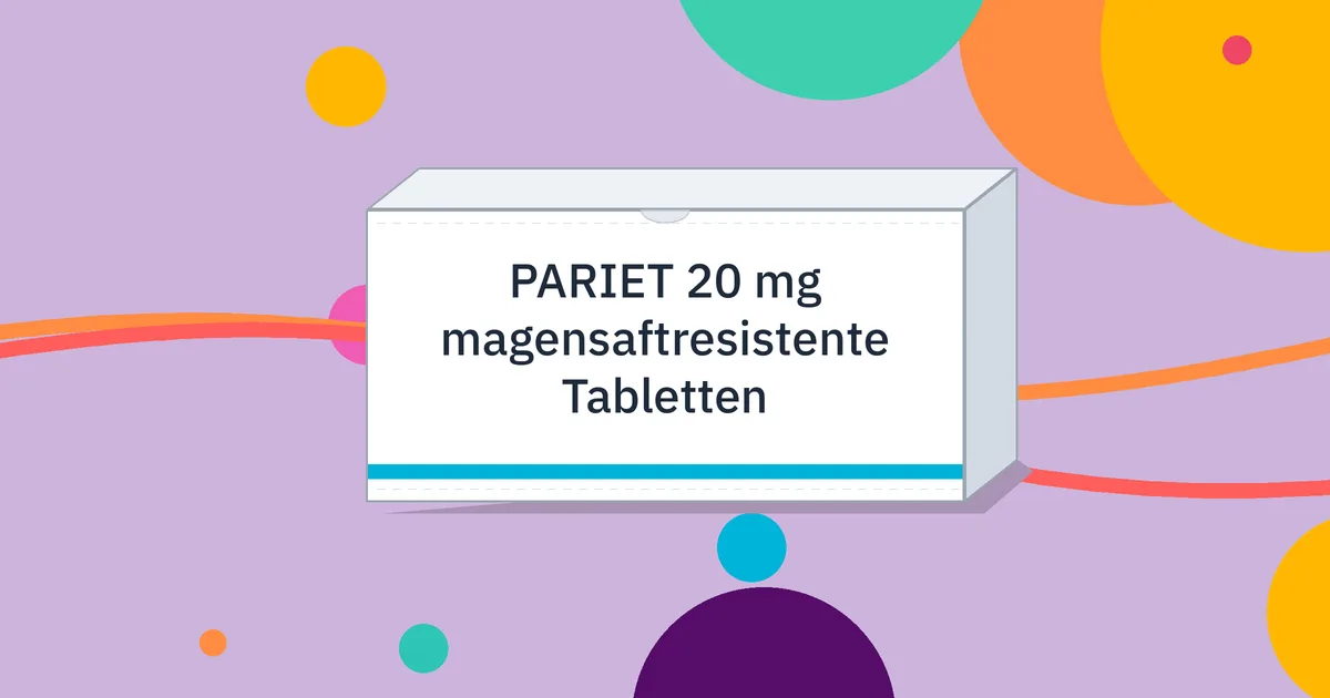Symbolbild: Packung mit der Aufschrift PARIET 20 mg magensaftresistente Tabletten (PZN 18259862) – Verfügbarkeit und Bezug in Apotheken in Frankfurt am Main