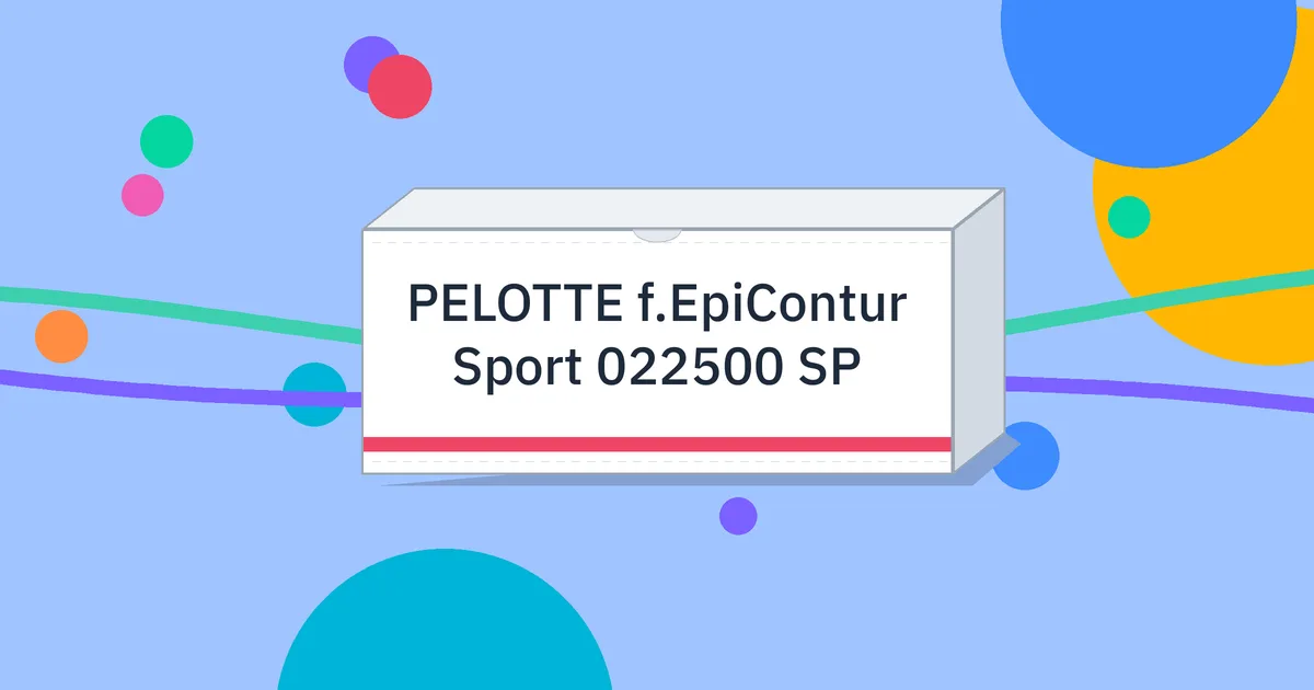 Symbolbild: Packung mit der Aufschrift PELOTTE f.EpiContur Sport 022500 SP (PZN 11015068) – Verfügbarkeit und Bezug in Apotheken in Frankfurt am Main