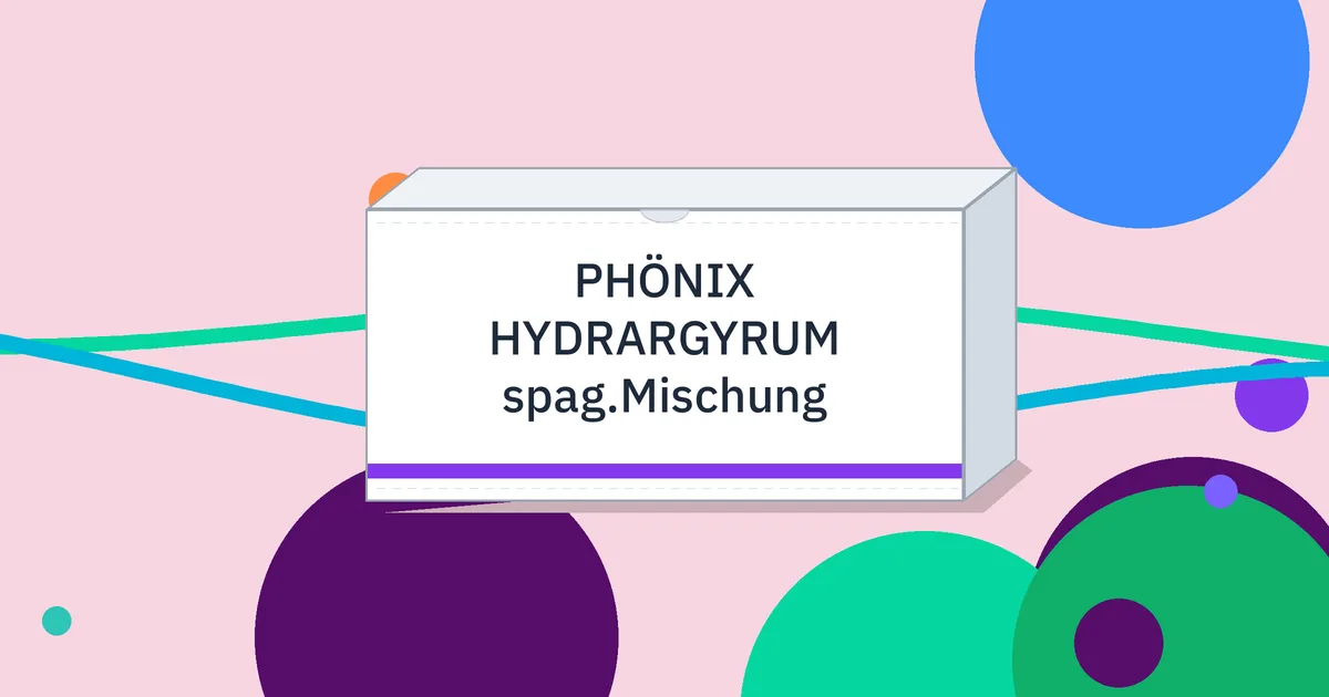 Symbolbild: Packung mit der Aufschrift PHÖNIX HYDRARGYRUM spag.Mischung (PZN 04223441) – Verfügbarkeit und Bezug in Apotheken in Frankfurt am Main