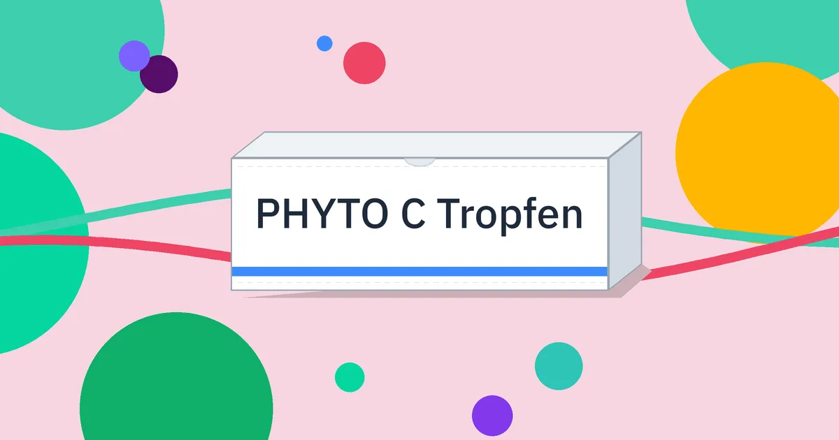 Symbolbild: Packung mit der Aufschrift PHYTO C Tropfen (PZN 03833798) – Verfügbarkeit und Bezug in Apotheken in Frankfurt am Main