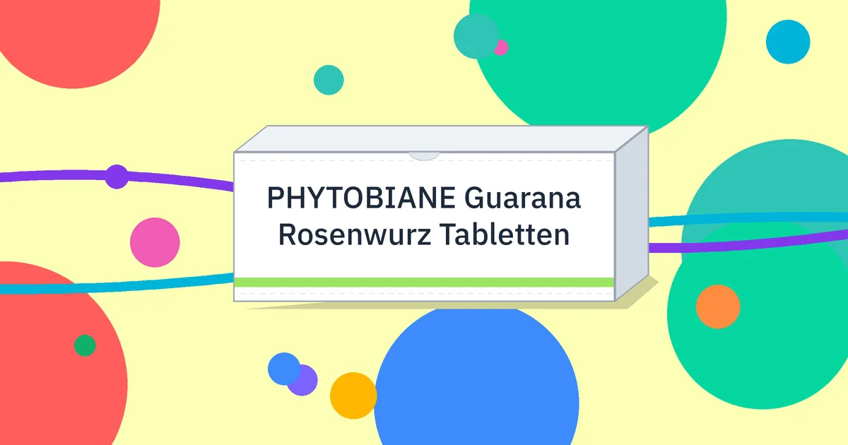 Symbolbild: Packung mit der Aufschrift PHYTOBIANE Guarana Rosenwurz Tabletten (PZN 20157330) – Verfügbarkeit und Bezug in Apotheken in Frankfurt am Main