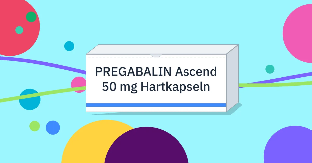 Symbolbild: Packung mit der Aufschrift PREGABALIN Ascend 50 mg Hartkapseln (PZN 16042609) – Verfügbarkeit und Bezug in Apotheken in Frankfurt am Main