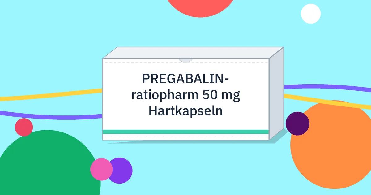 Symbolbild: Packung mit der Aufschrift PREGABALIN-ratiopharm 50 mg Hartkapseln (PZN 14308173) – Verfügbarkeit und Bezug in Apotheken in Frankfurt am Main