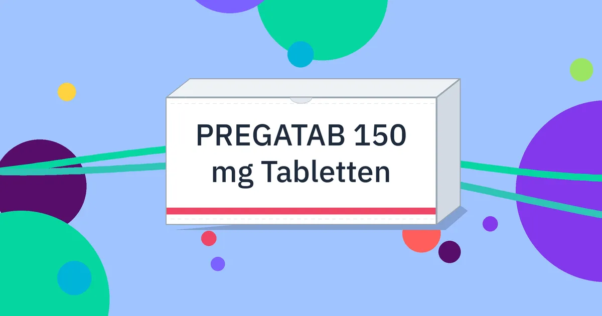 Symbolbild: Packung mit der Aufschrift PREGATAB 150 mg Tabletten (PZN 14135784) – Verfügbarkeit und Bezug in Apotheken in Frankfurt am Main